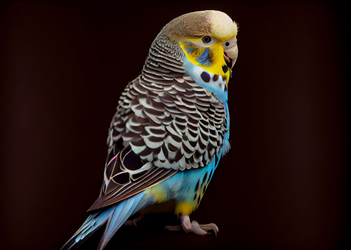 'cute budgie' Poster, picture, metal print, paint by RichterDesigns ...