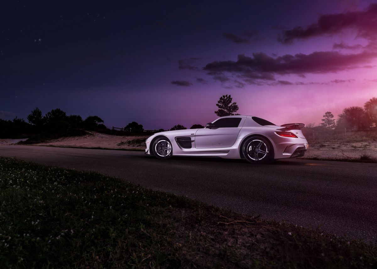 'Mercedes AMG Sls' Poster, picture, metal print, paint by Supri GTR ...