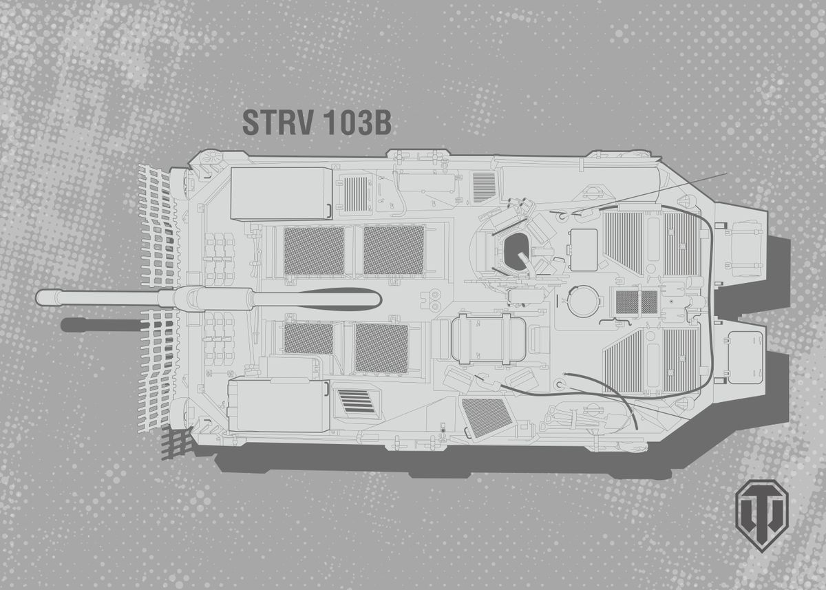 'STRV 103B' Poster, picture, metal print, paint by World of Tanks ...