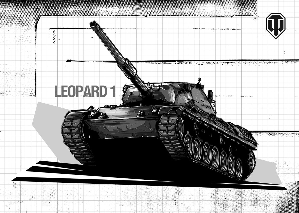 'Leopard 1' Poster, picture, metal print, paint by World of Tanks ...