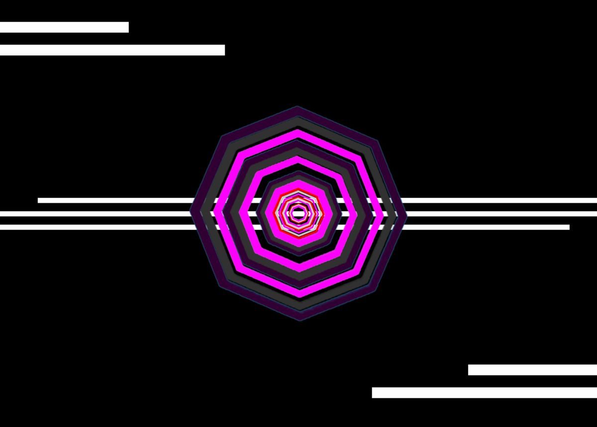 'octagon' Poster by PLUOCK KOK | Displate