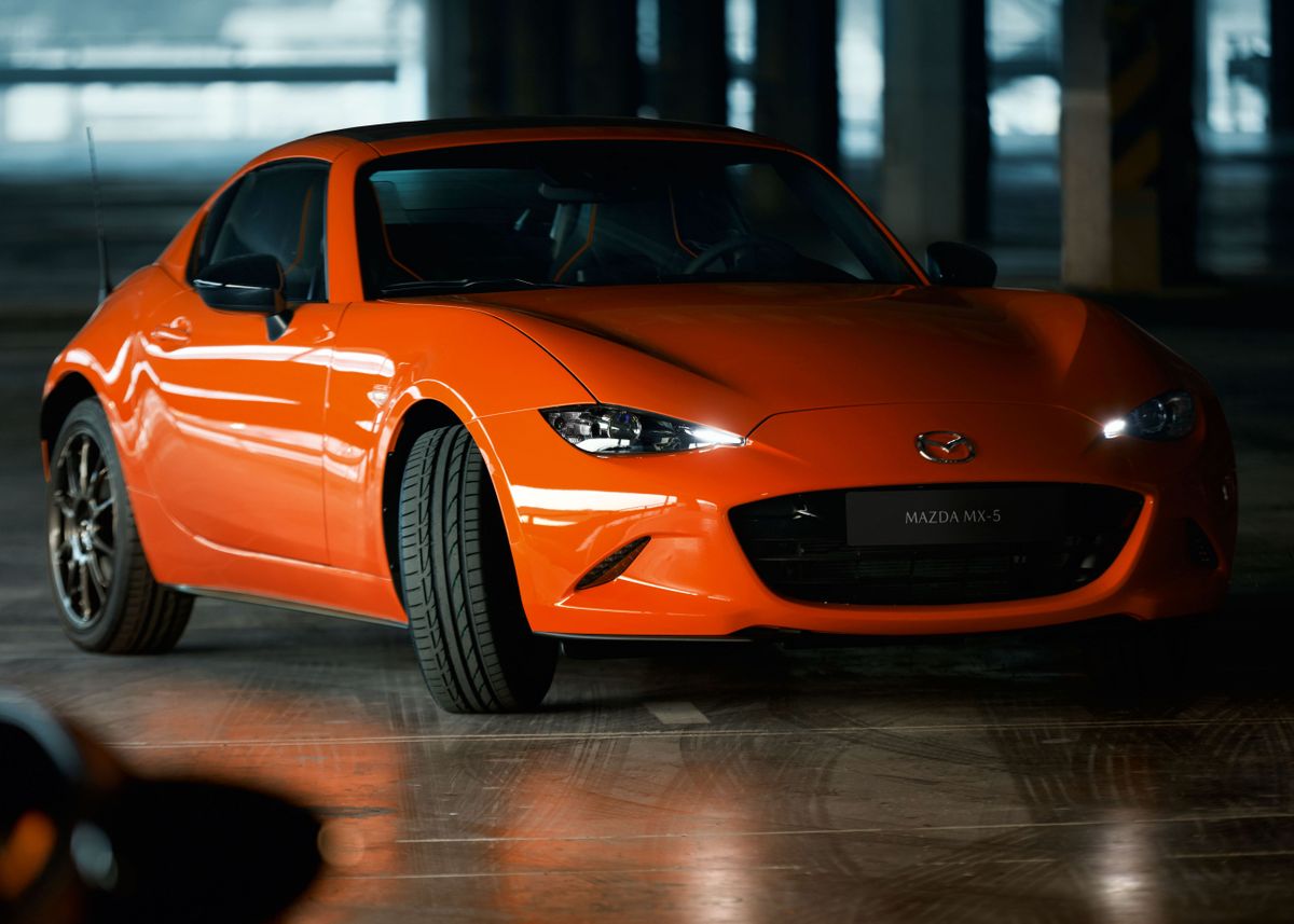 'Mazda MX5 RF' Poster, picture, metal print, paint by Va Mitha | Displate