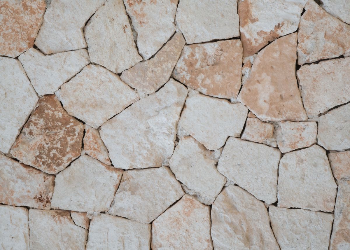 'Geo Stone Wall 1' Poster, picture, metal print, paint by Anita's ...