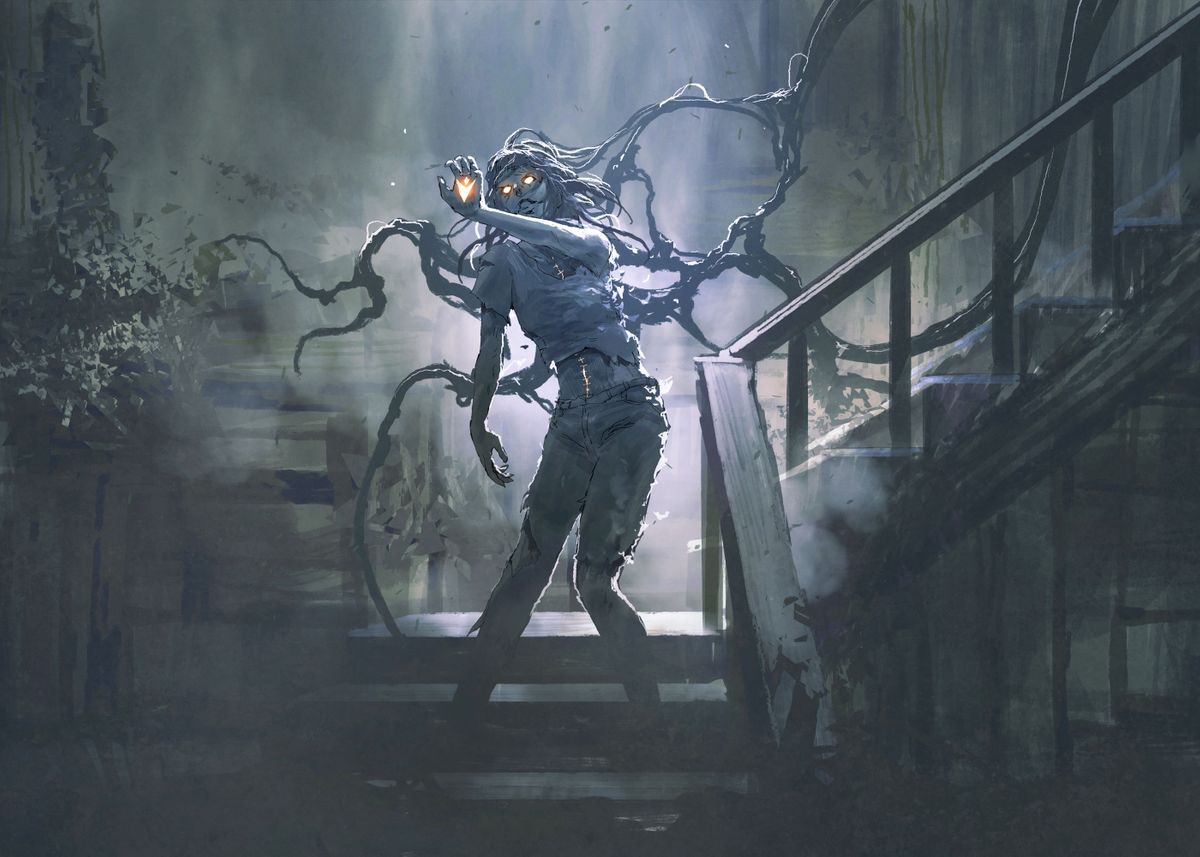 'Fantasy zombie' Poster, picture, metal print, paint by Color Art ...