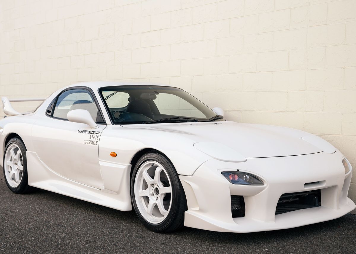 'mazda rx 7' Poster, picture, metal print, paint by Va Mitha | Displate