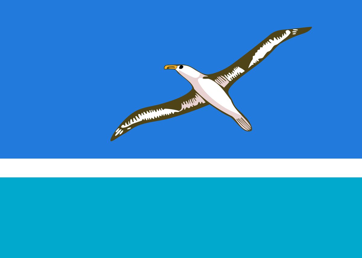 'Midway Atoll Flag' Poster, picture, metal print, paint by Bruce ...