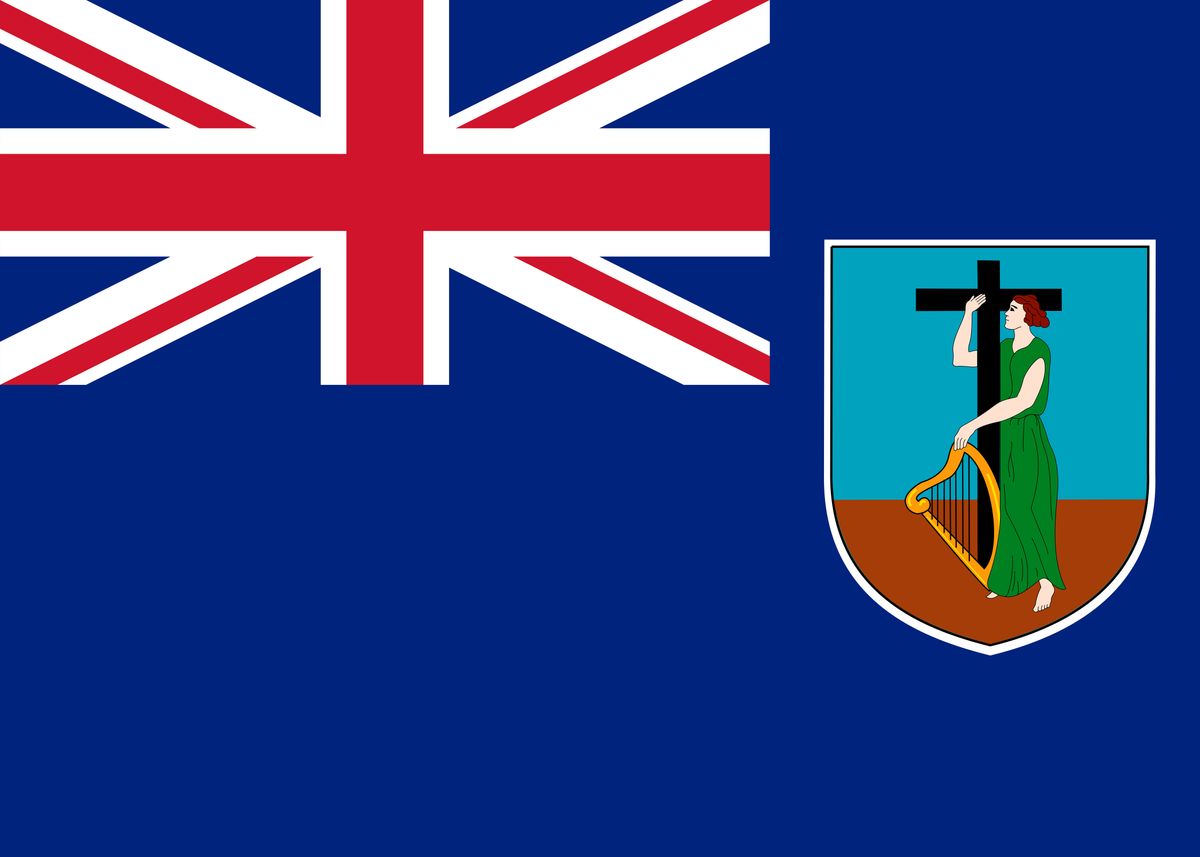 'Flag of Montserrat' Poster, picture, metal print, paint by Bruce ...