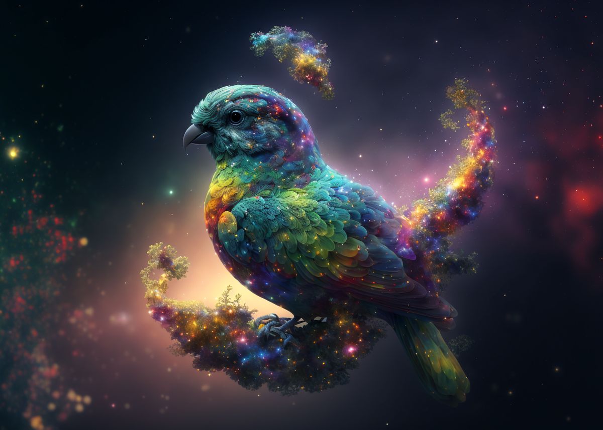 'Spirit Animal Parrot' Poster, picture, metal print, paint by Jiri ...