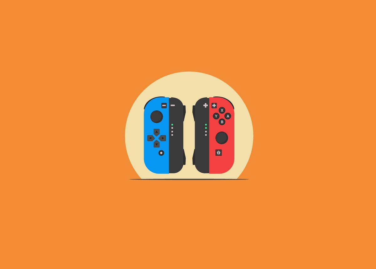 'Joy Con Controller' Poster, picture, metal print, paint by Srabon ...