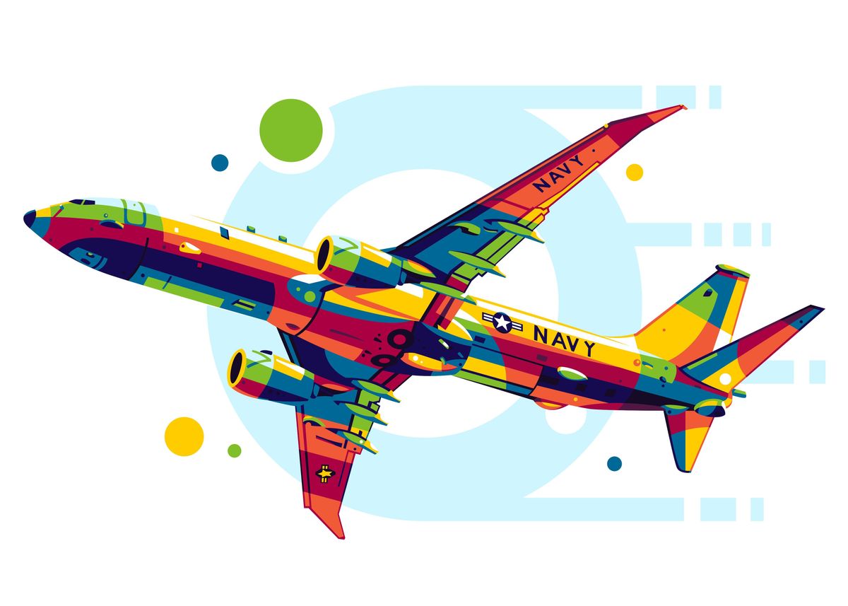 'P8 Poseidon' Poster, picture, metal print, paint by Lintang Wicaksono ...