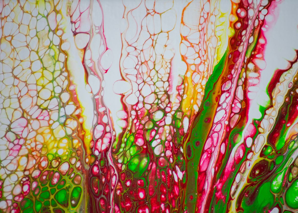 'Rainbow Swipe 2' Poster, picture, metal print, paint by Jennifer ...