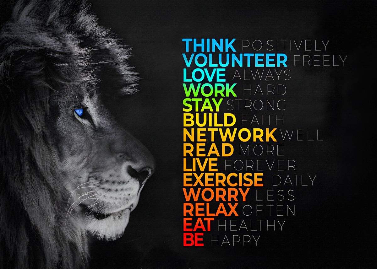 'Positive Mindset' Poster, picture, metal print, paint by Conceptual ...