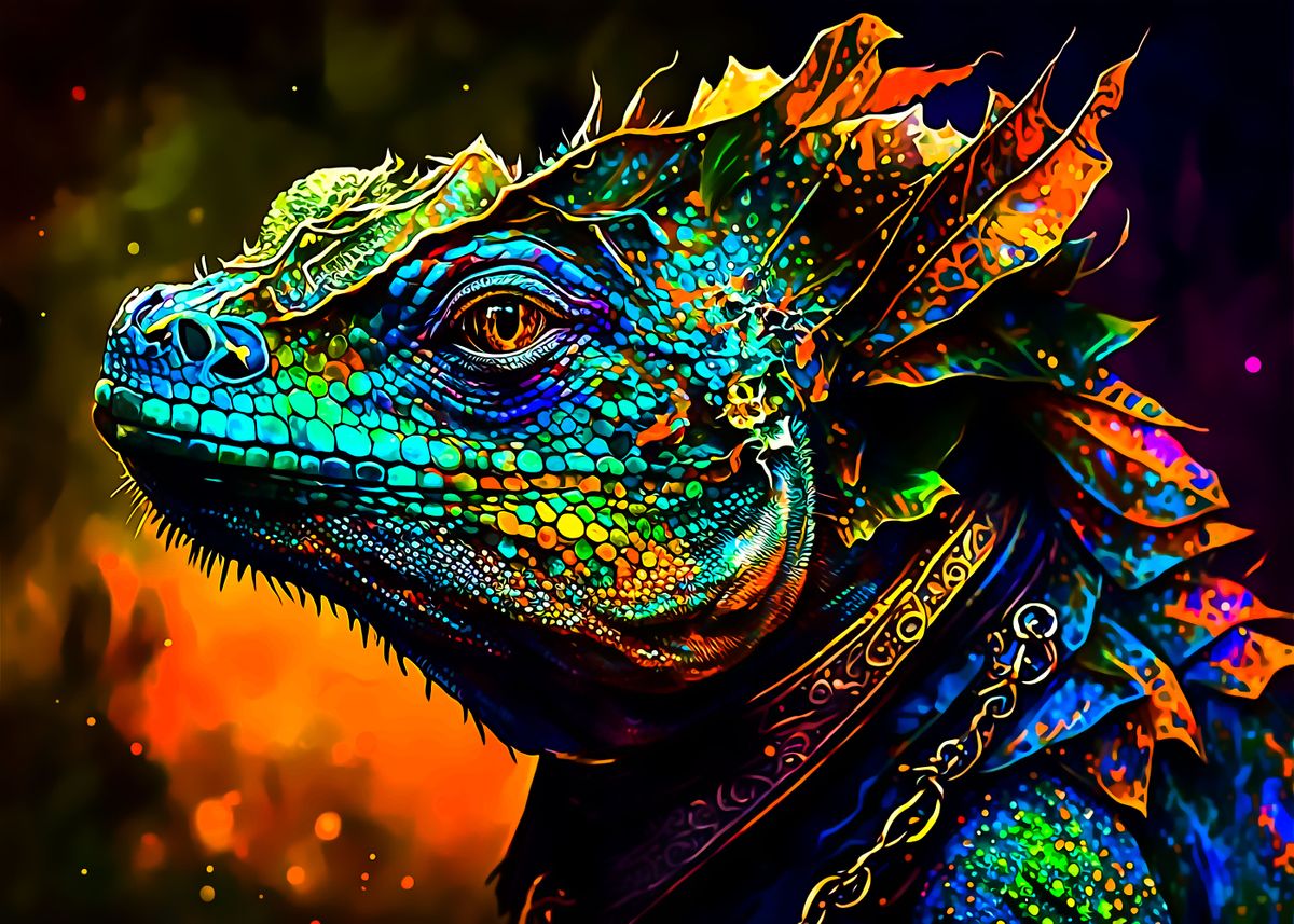 'Dragon' Poster, picture, metal print, paint by minh doan | Displate