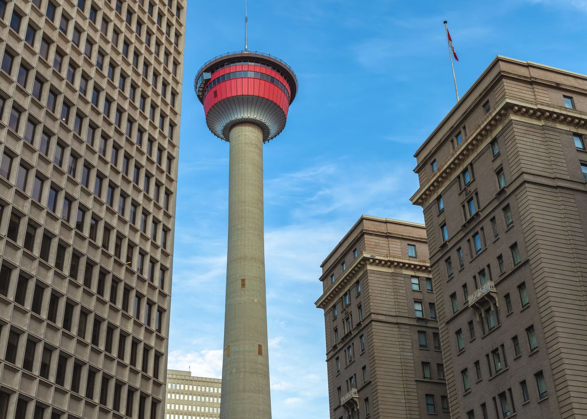'Calgary Tower' Poster, picture, metal print, paint by Jonathan Nguyen ...