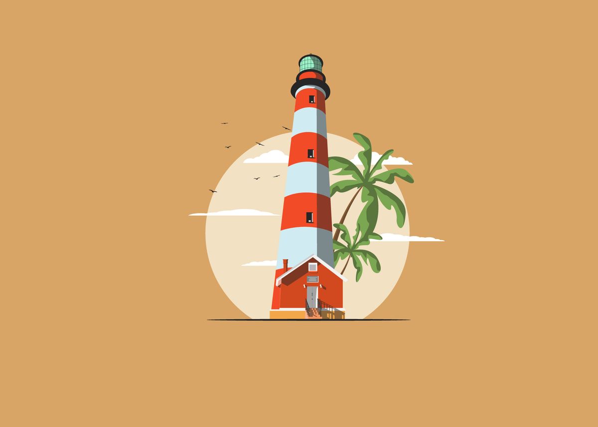 'Lighthouse' Poster, picture, metal print, paint by Srabon Arafat ...