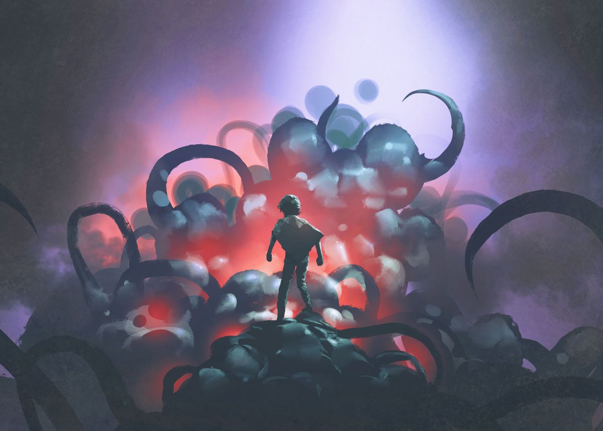 'dark fantasy scene' Poster by Color Art | Displate