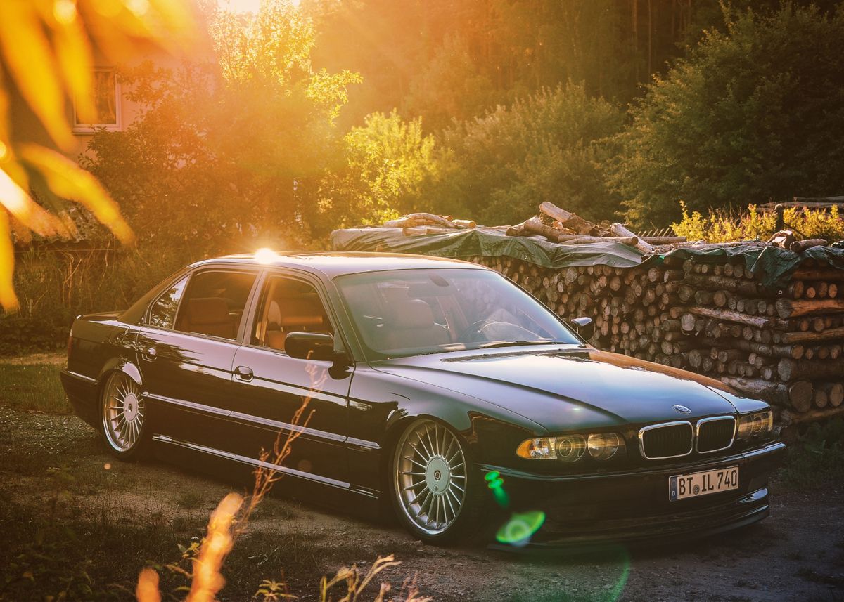 'BMW 7 Series E38' Poster, picture, metal print, paint by Ma Chan ...