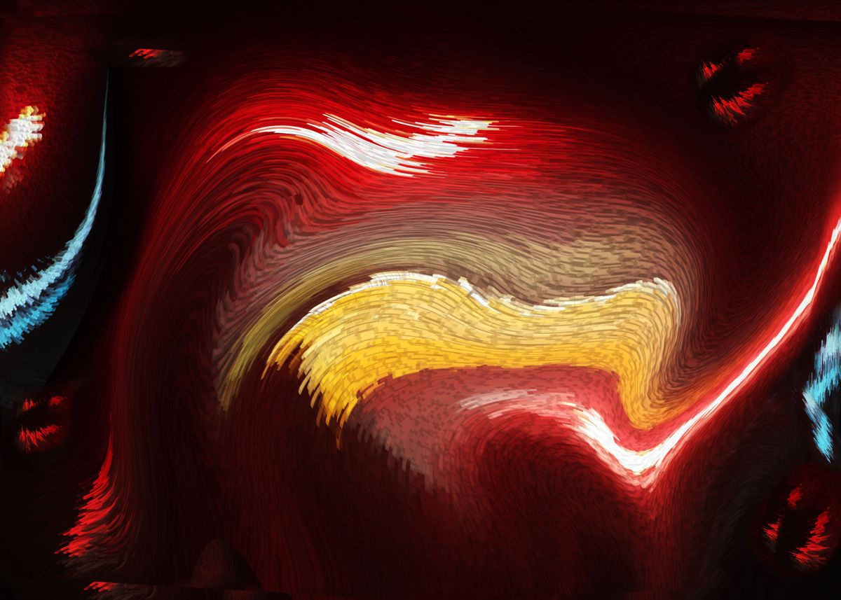 ' Modern Alien Scribble Art' Poster, picture, metal print, paint by ...