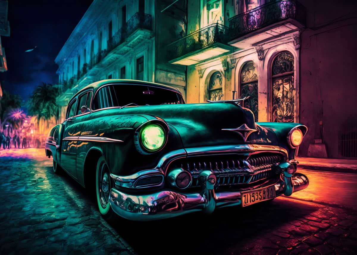 'Classic Car' Poster, picture, metal print, paint by Digital Arts ...