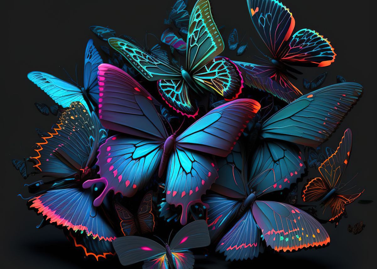 Neon Butterflies