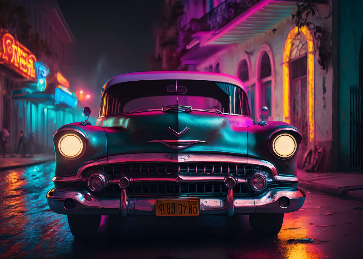 'Classic Car' Poster, picture, metal print, paint by Digital Arts ...