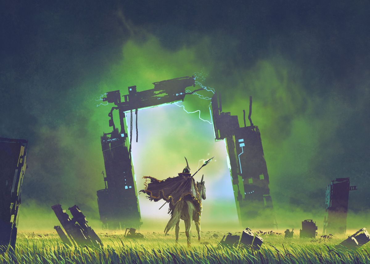 'Fantasy knight' Poster, picture, metal print, paint by Color Art ...