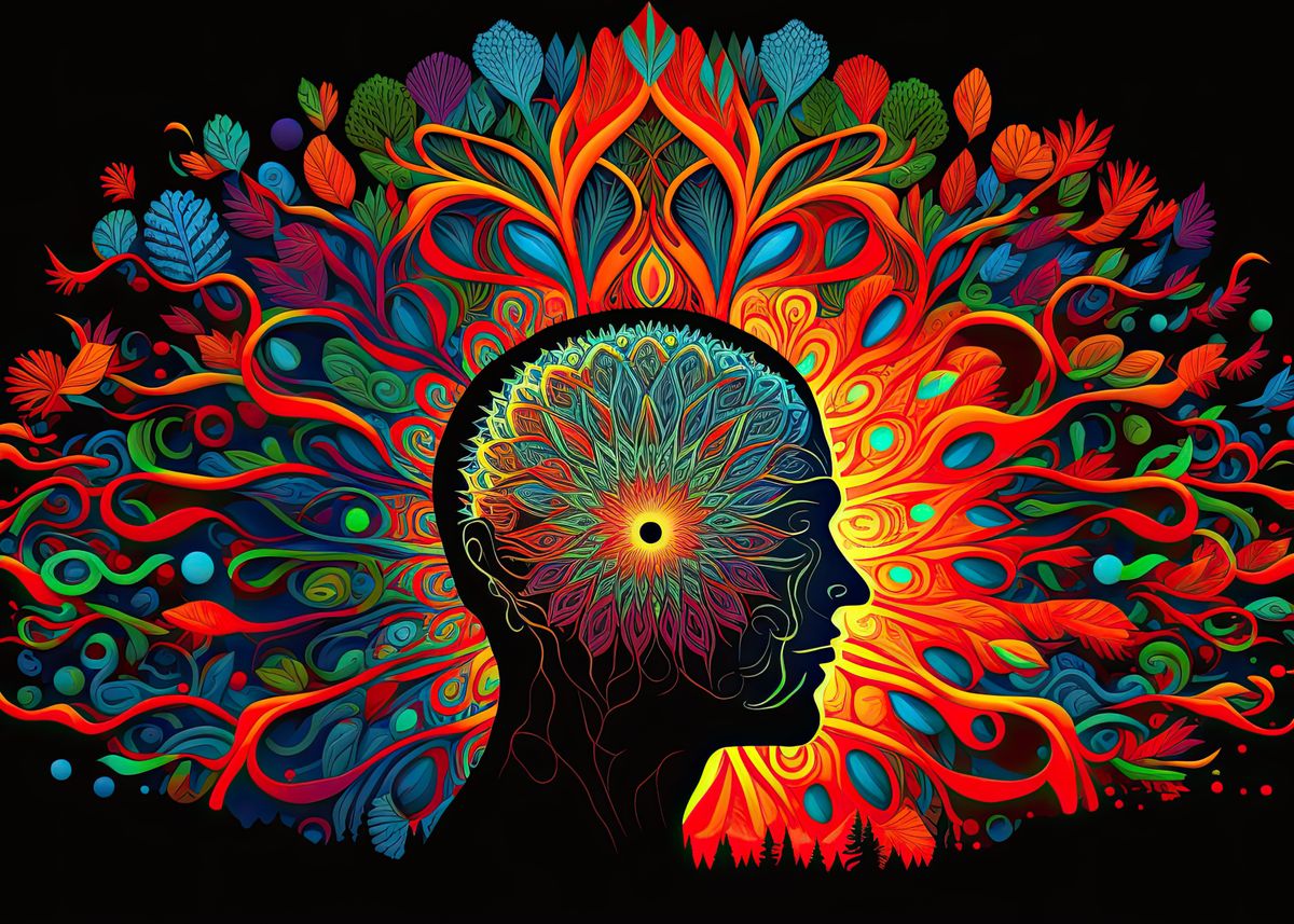 'Man in Trance AI Art' Poster by Aicanfeel | Displate