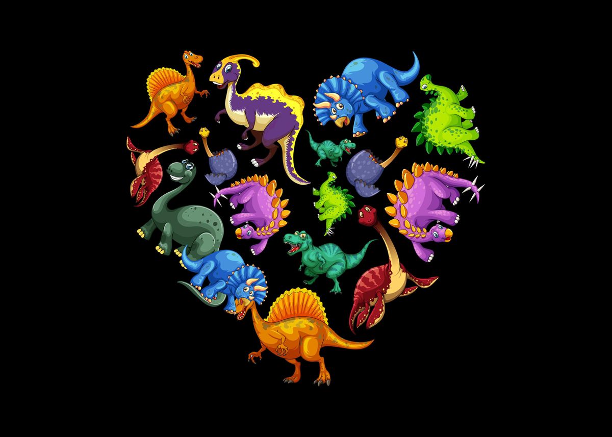 'Dino dinosaur' Poster, picture, metal print, paint by Sebastian ...