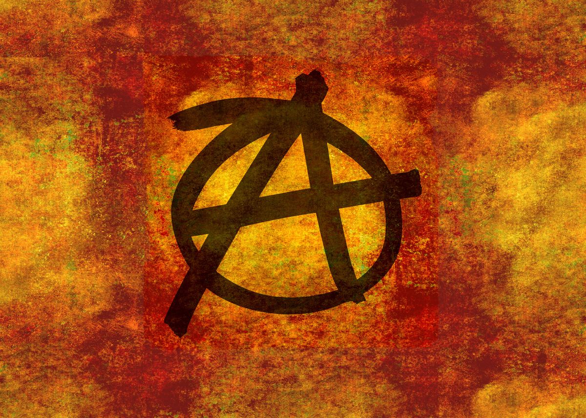 'Anarchy symbol' Poster, picture, metal print, paint by Bruce Stanfield ...