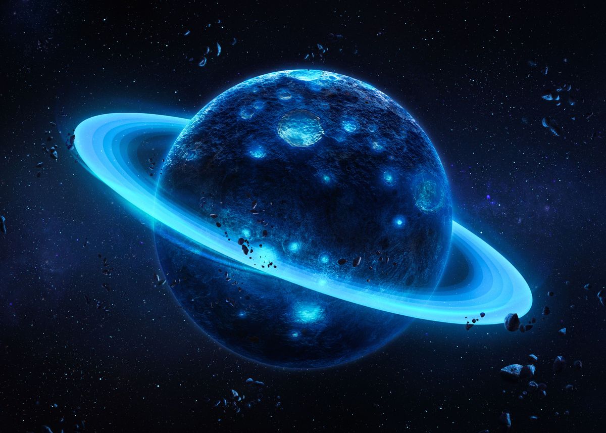 'Planet Glow' Poster, picture, metal print, paint by Mando Adventures ...