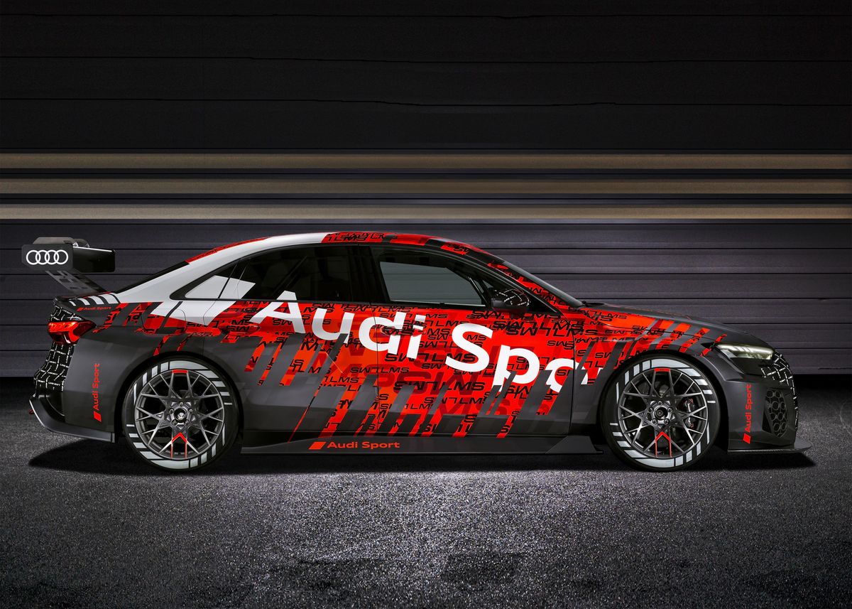 'Audi RS3 LMS' Poster, picture, metal print, paint by Misya Vad | Displate