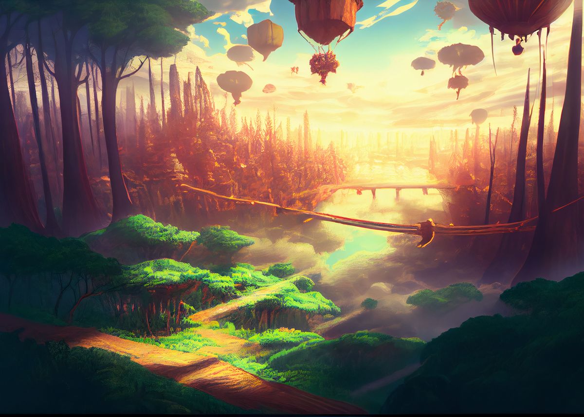 'Path to Metropolis' Poster by Polymath Prints | Displate