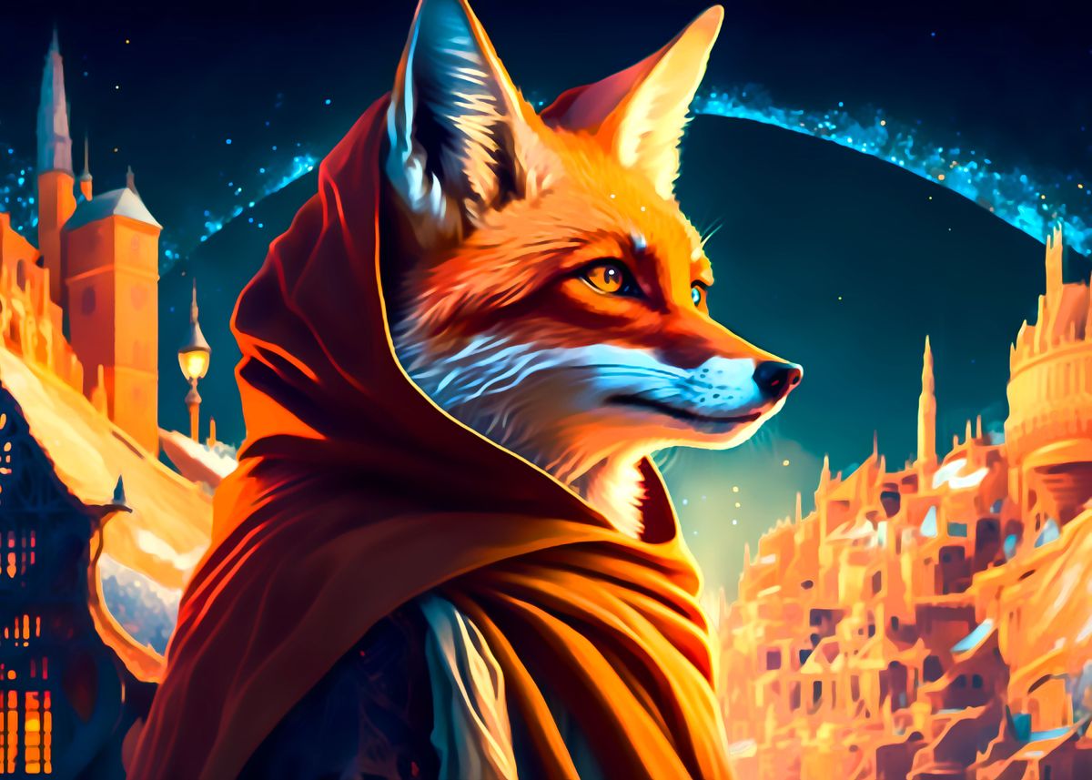 'Fox' Poster by minh doan | Displate