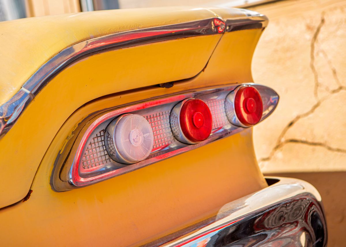 'Tail Lights' Poster, picture, metal print, paint by David Hare | Displate