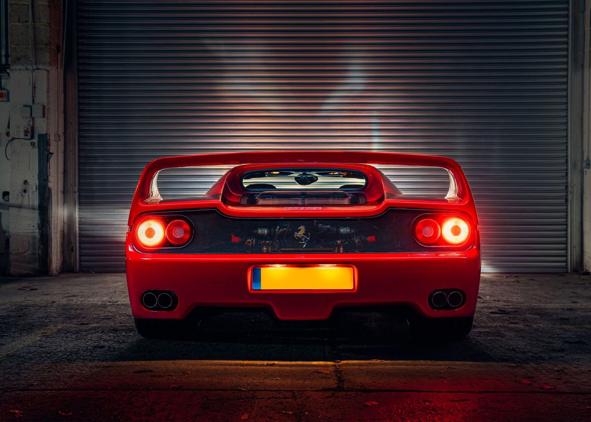 'Ferrari F50' Poster, picture, metal print, paint by Va Mitha | Displate