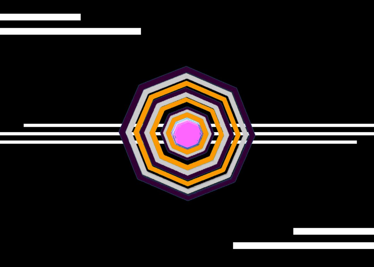 'octagon' Poster, picture, metal print, paint by PLUOCK KOK | Displate