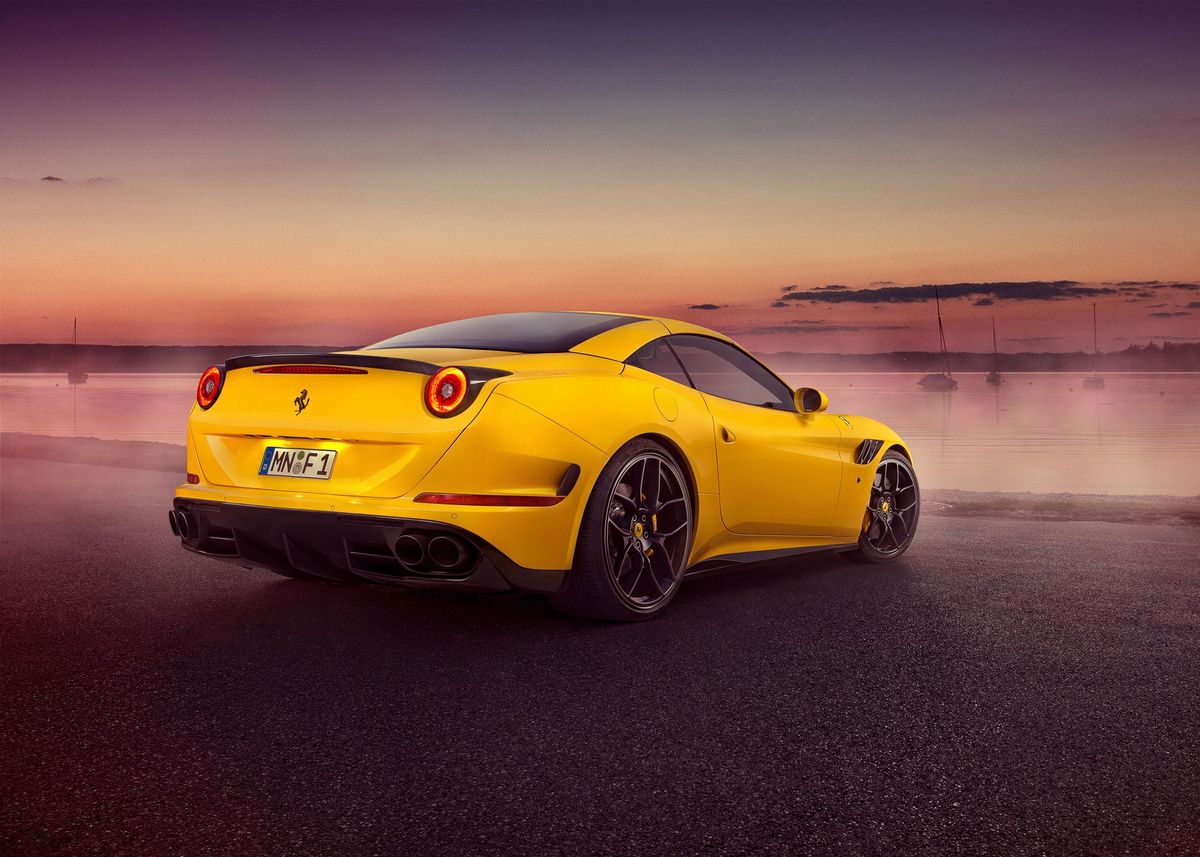'Ferrari California' Poster, picture, metal print, paint by Va Mitha ...