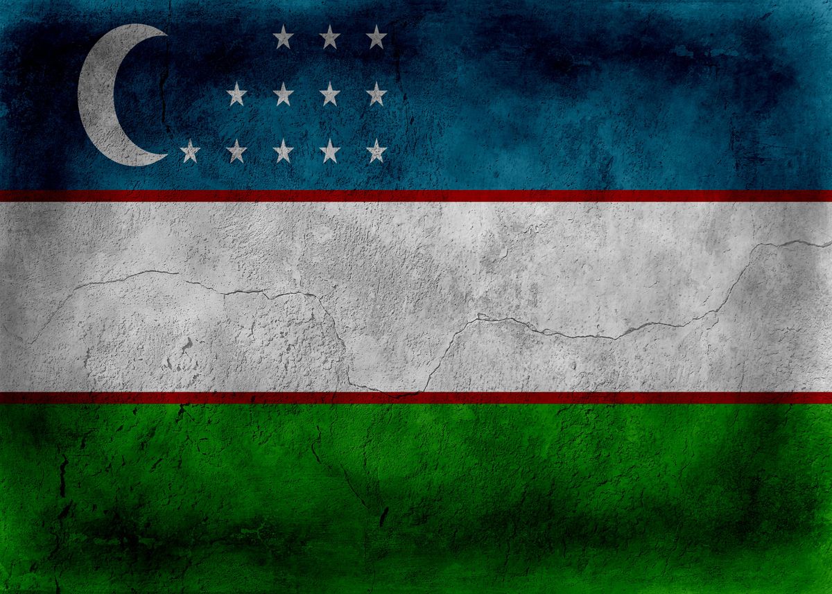 'Uzbekistan' Poster, picture, metal print, paint by Eli Cassin | Displate