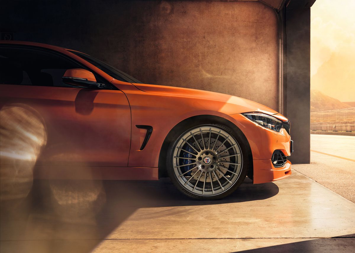 'BMW Alpina B4' Poster, picture, metal print, paint by Va Mitha | Displate