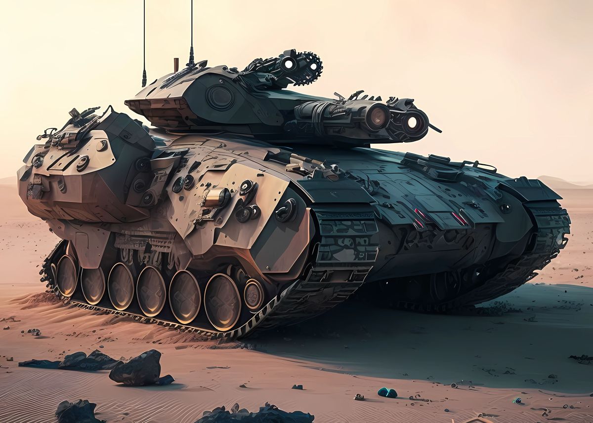 'Tank' Poster by Oleksandr Kovalov | Displate