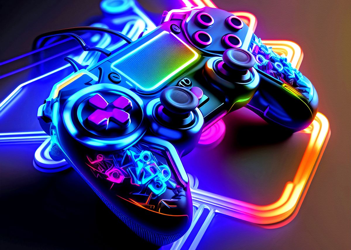'Game Controller' Poster, picture, metal print, paint by khac vinh ...