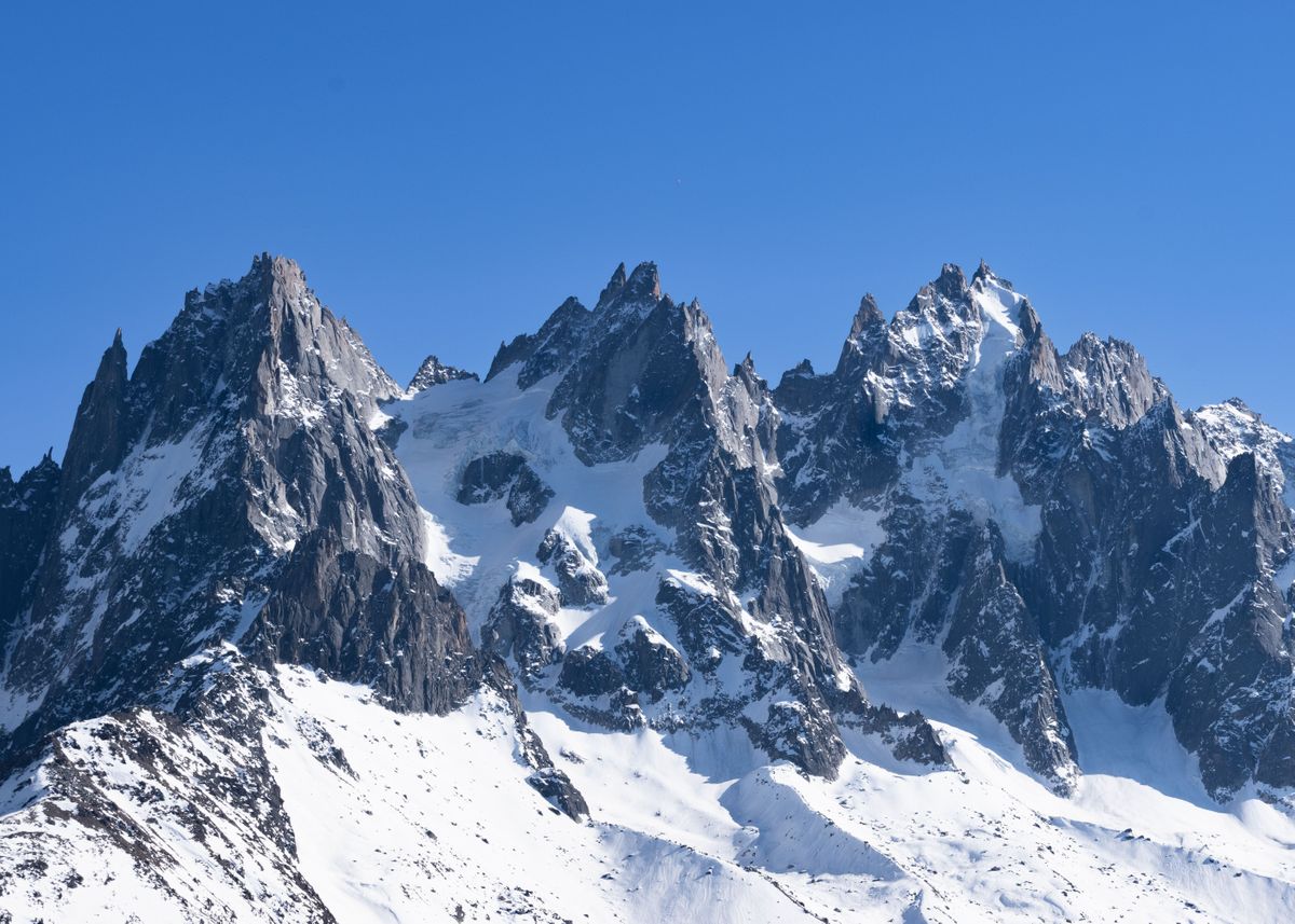 'Aiguilles de Chamonix' Poster, picture, metal print, paint by ...