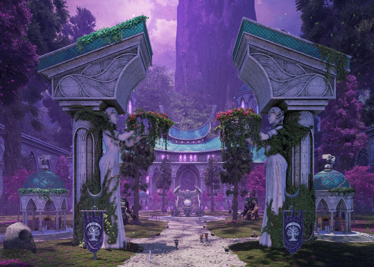 'Elven Citadel' Poster, picture, metal print, paint by dreamwalker ...