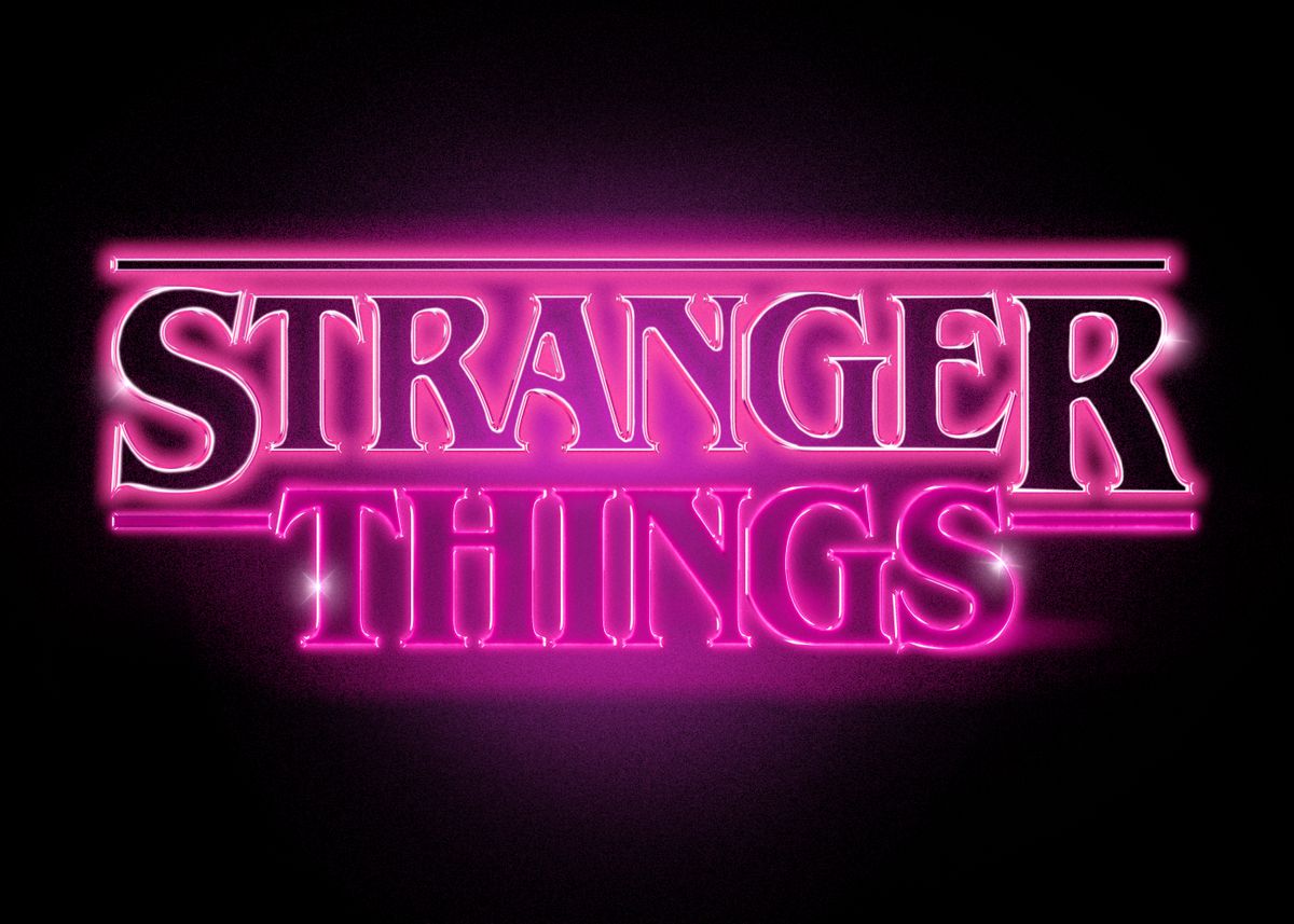 'ST Logo Retro' Poster, picture, metal print, paint by Stranger Things ...