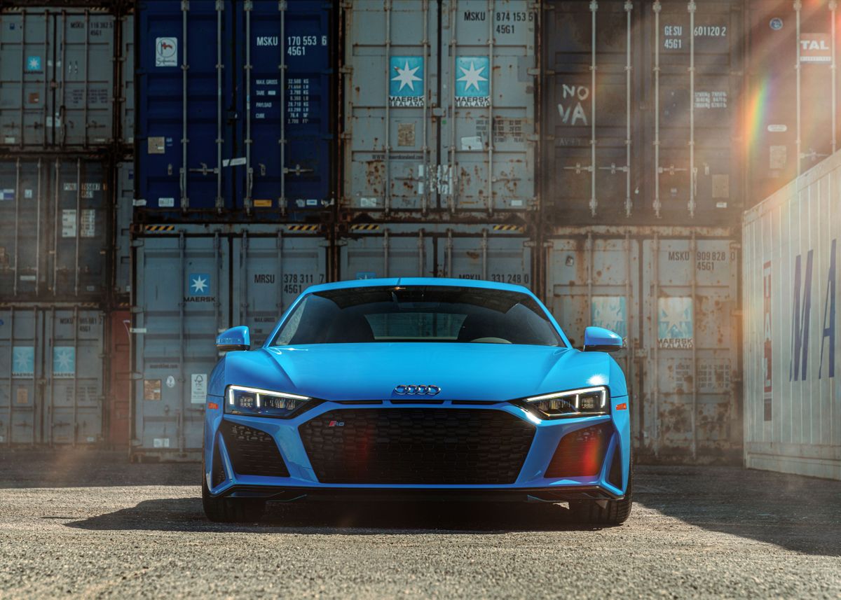 'Audi R8' Poster, picture, metal print, paint by Va Mitha | Displate