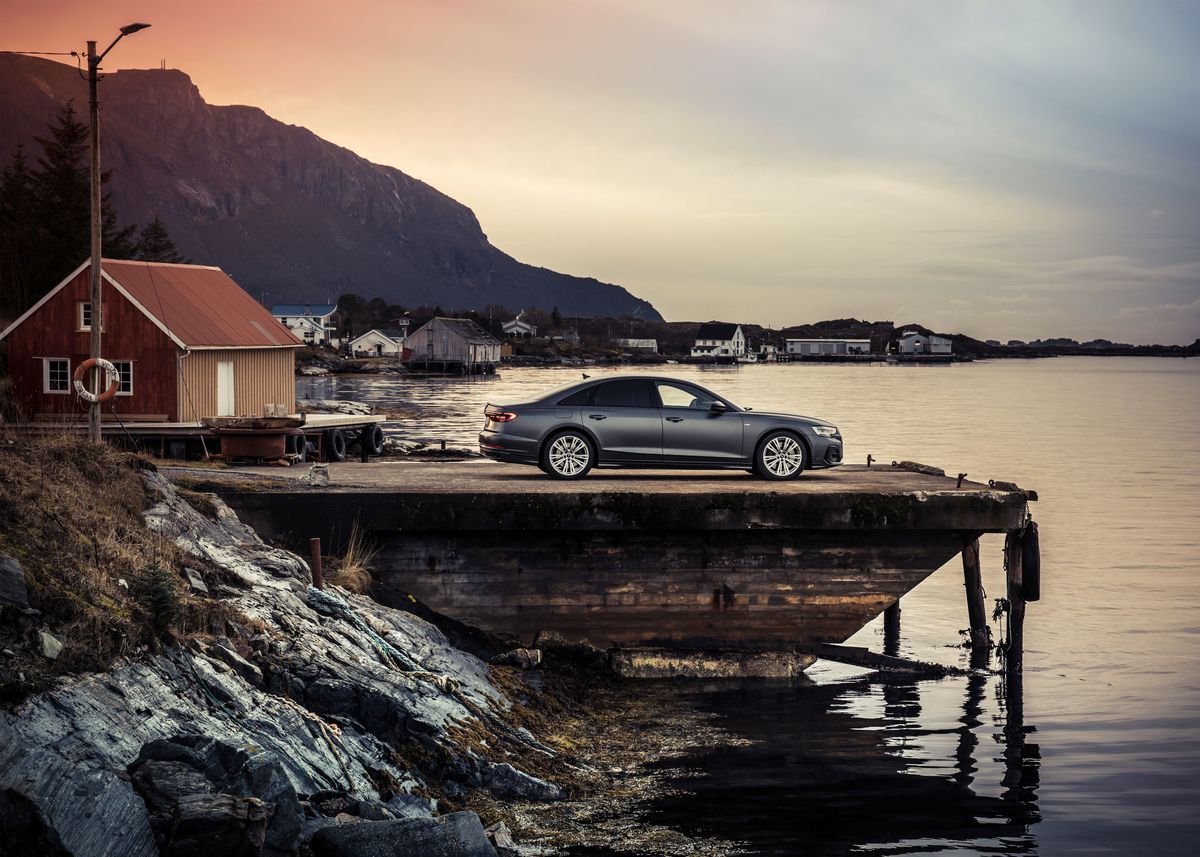'Audi A8' Poster, picture, metal print, paint by Va Mitha | Displate