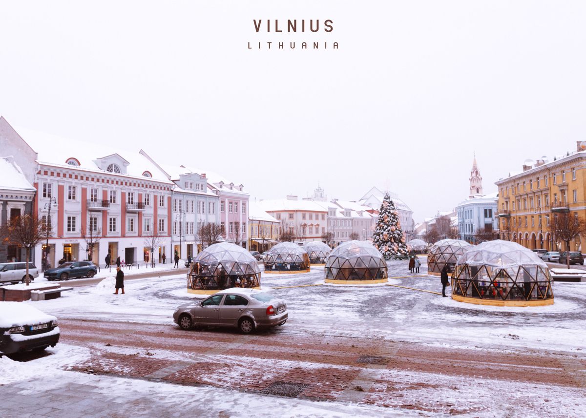 'Vilnius ' Poster, picture, metal print, paint by Travel Addict | Displate