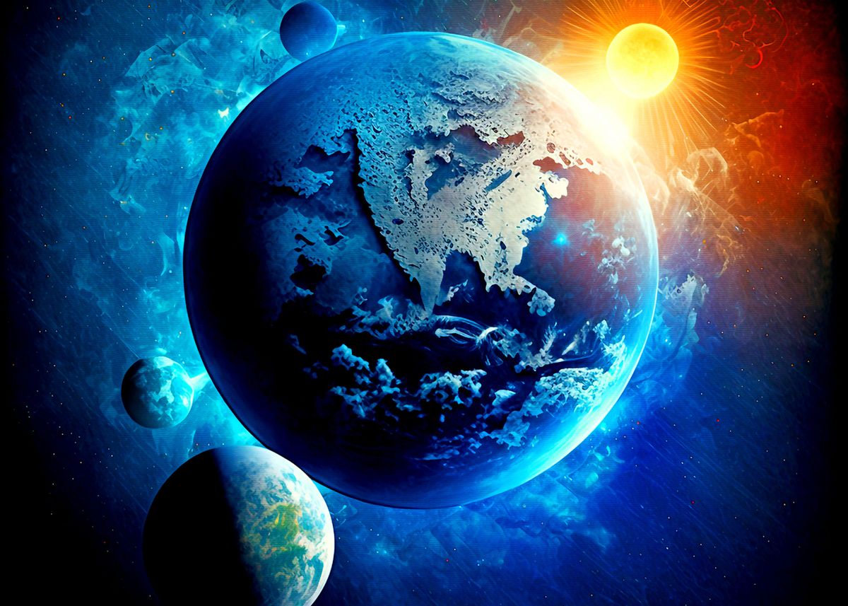 'Earth' Poster by Pascale Dufour | Displate