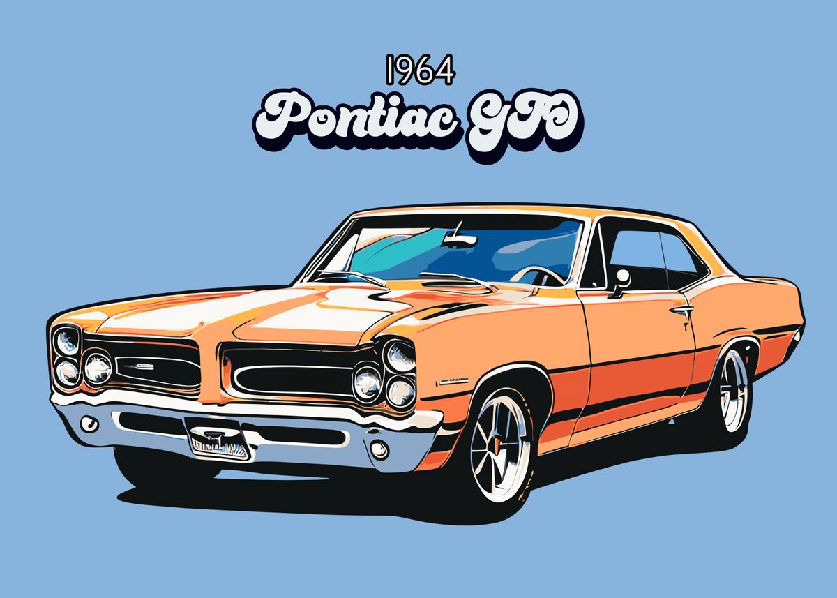 'P GTO Classic' Poster, picture, metal print, paint by Naui Art | Displate