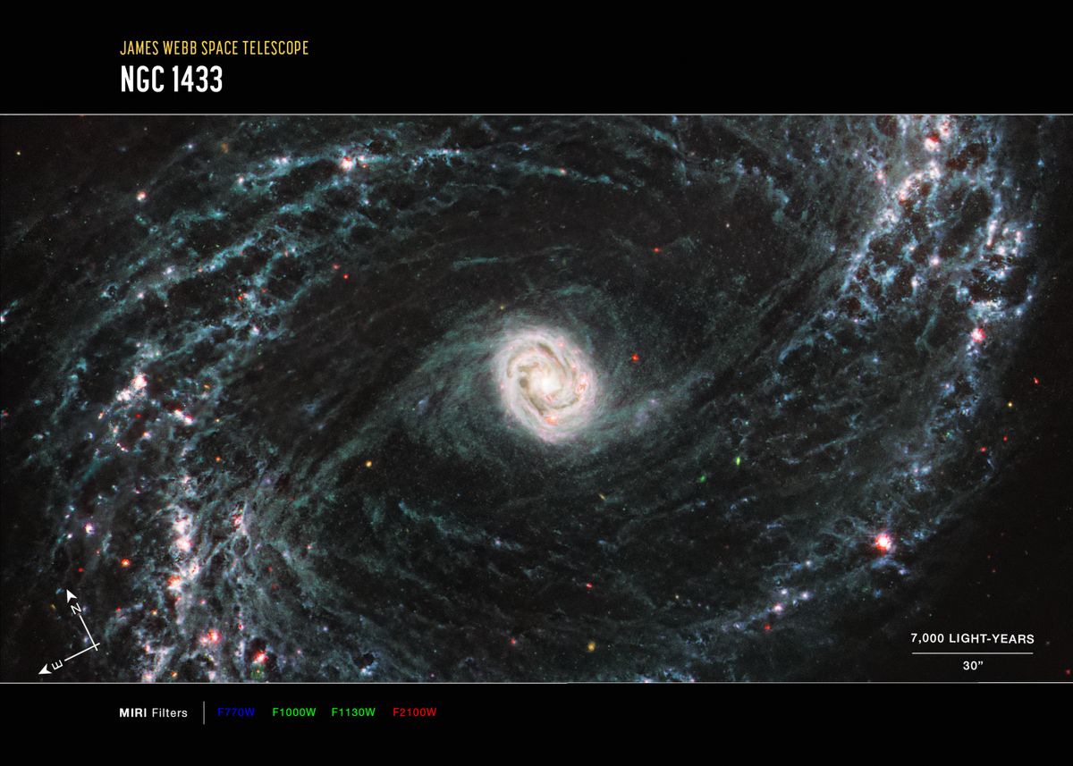 'Spiral Galaxy Frame' Poster, picture, metal print, paint by NASA ...